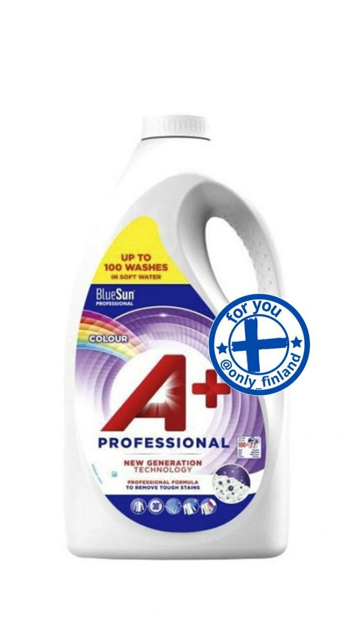 Гель для стирки "А+ Professional Color", 4.6л, для цветных тканей, 100 стирок