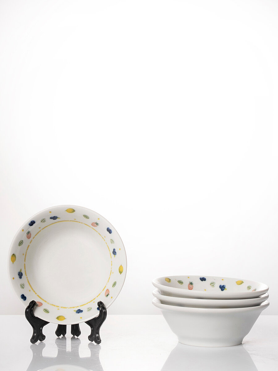 Набор фарфоровых салатников 4 шт. 360 мл Добруш "Летний микс"ф. Идиллия