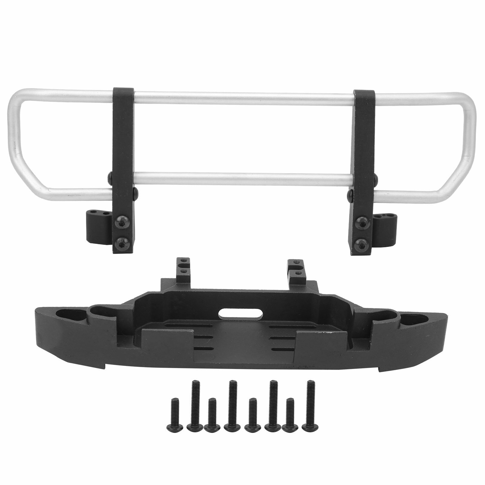 Металлический передний бампер Bumper Base RC Автомобильные аксессуары, подходящие для TRX4 / TRX6 1/10 RC Crawler (серебро)