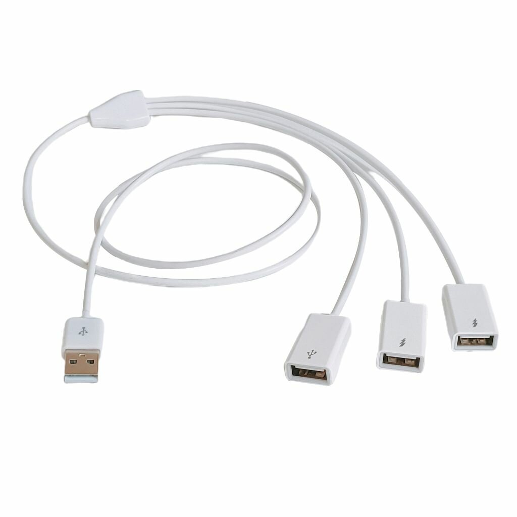От 1 до 3 USB-разветвителей-удлинителей с несколькими портами для зарядки / передачи данных