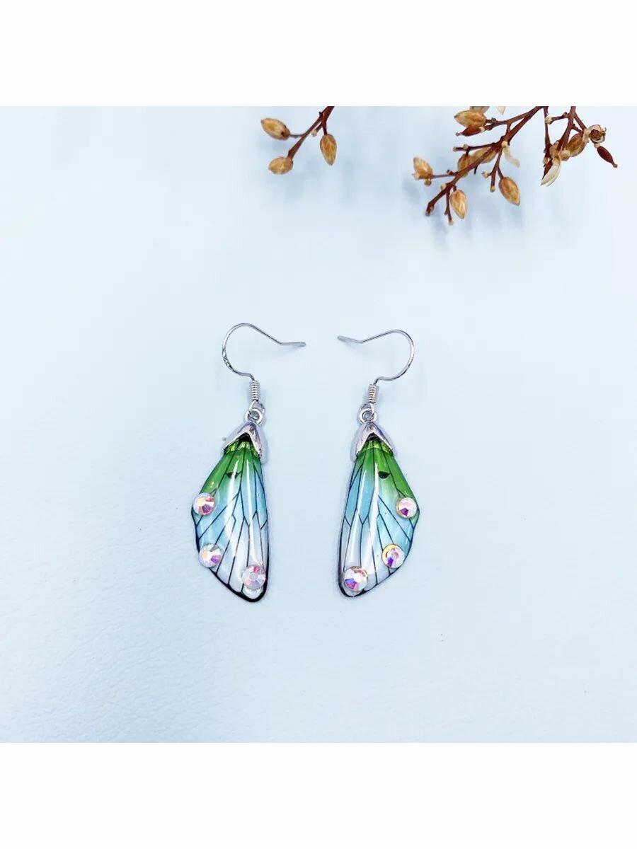 Серьги, искусственный камень