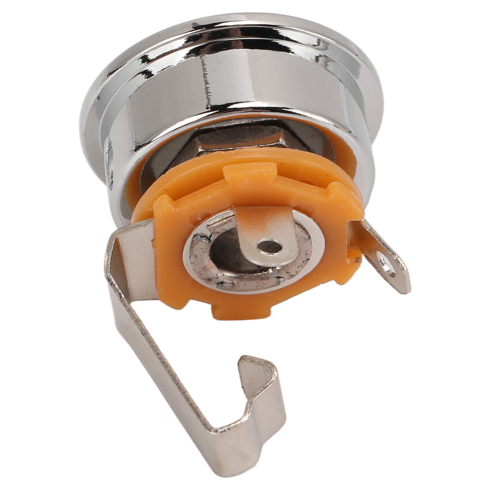 Стерео выходное гнездо для гитары, утолщенное металлическое выходное гнездо в форме круглой чашки для электрогитары TL, серебро