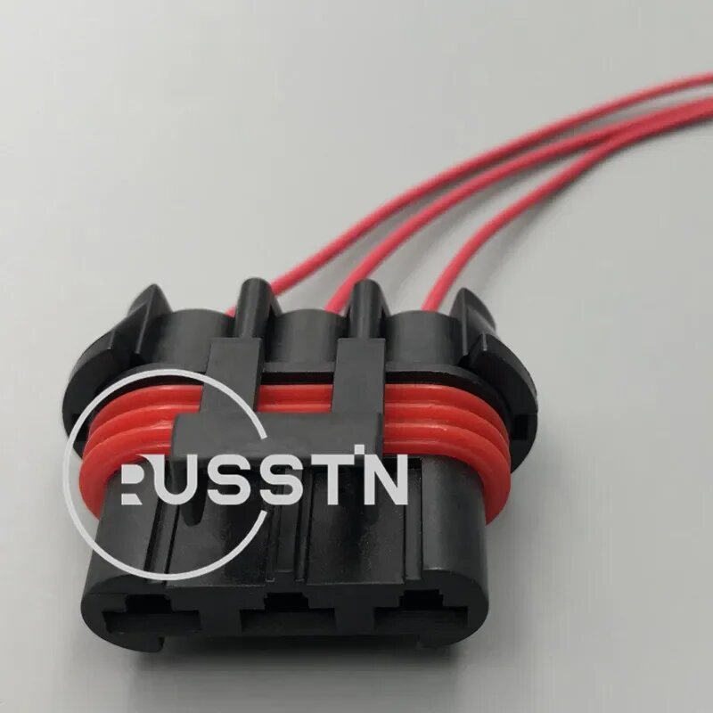 1 комплект, водонепроницаемая автомобильная розетка для вентилятора с 3 отверстиями, автомобильный разъем переменного тока в сборе для BUICK Haval H3 12124685 15358681 1 Set With Wires