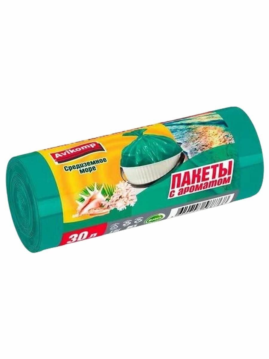 Мешки для мусора в рулоне (30л 20 шт) AVIKOMP ароматизированные
