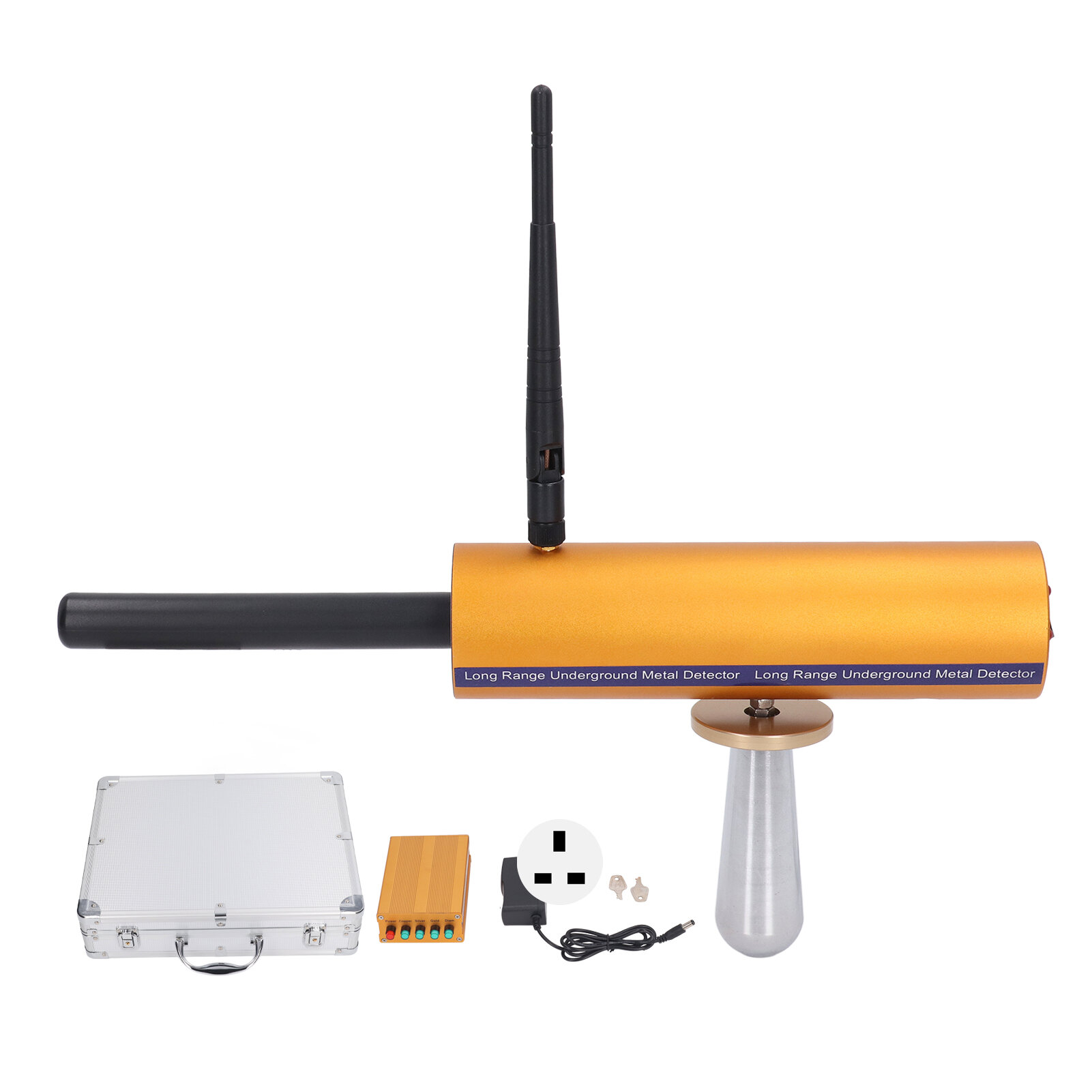 Металлоискатель дальнего действия, AC 100-240V, для охраны, вилка UK
