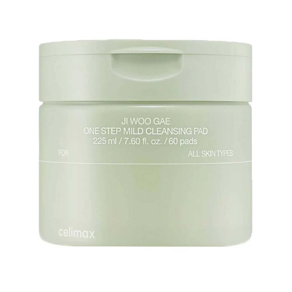 Пэды Celimax для лица Ji Woo Gae One Step Mild Cleansing Pad, очищающие , 60 шт