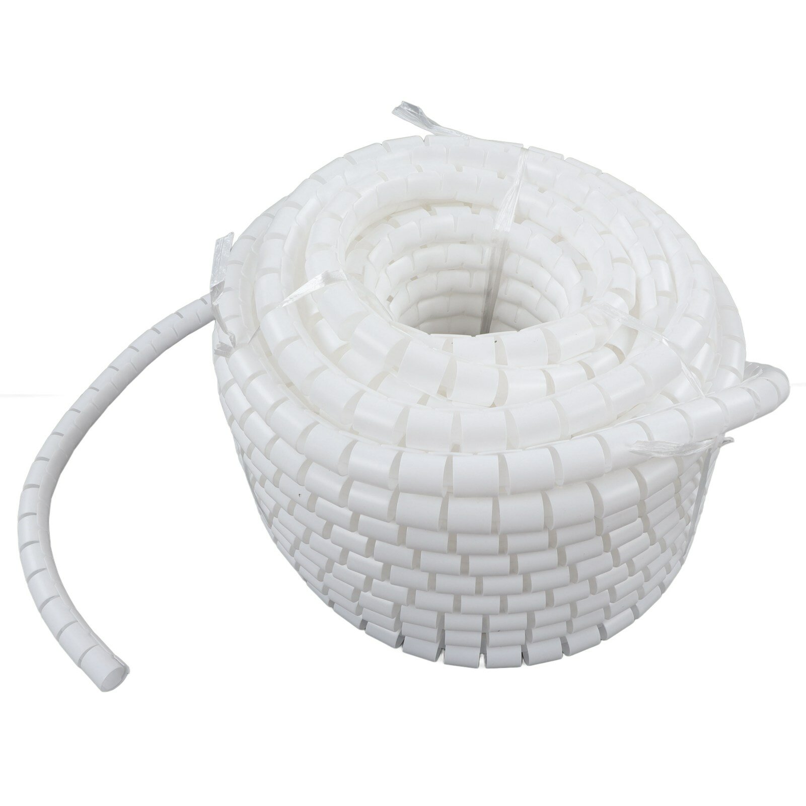 Органайзер для спиральной проволоки, гибкий шнур, защитный комплект, обмотка электрического кабеля, полиэтиленовая трубка, рукав, белый, 28 мм, 40 метров