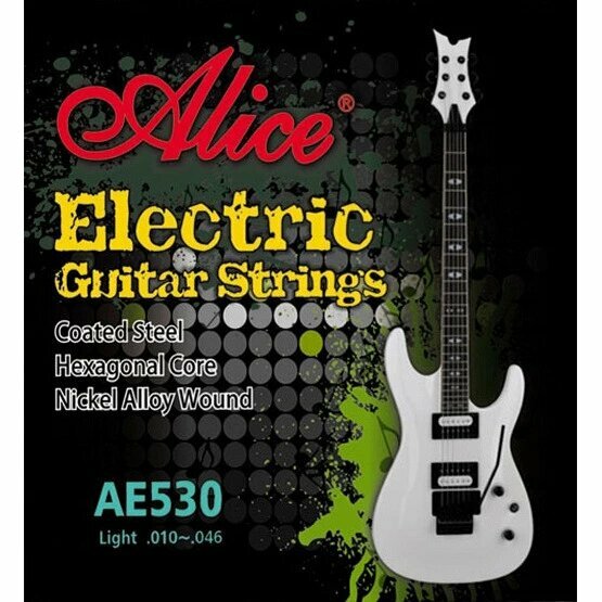 Комплект струн для 6-струнной электрогитары 10-46 Alice AE530L