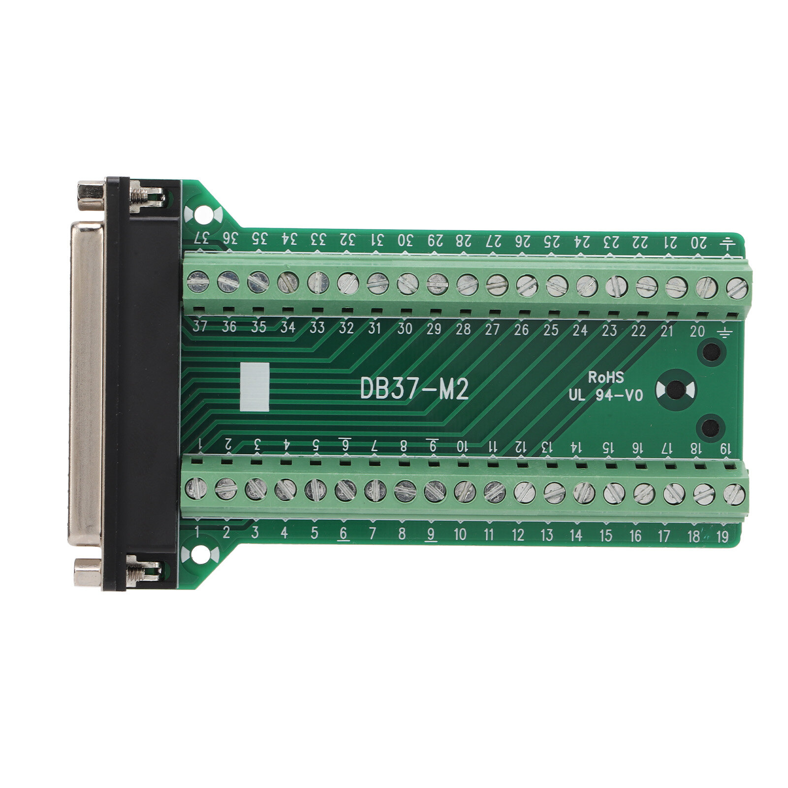 DB37 Breakout Connector Terminal Poard Прямая плата PCB Изолированная анти -интерференция AC300VDB37 -M2