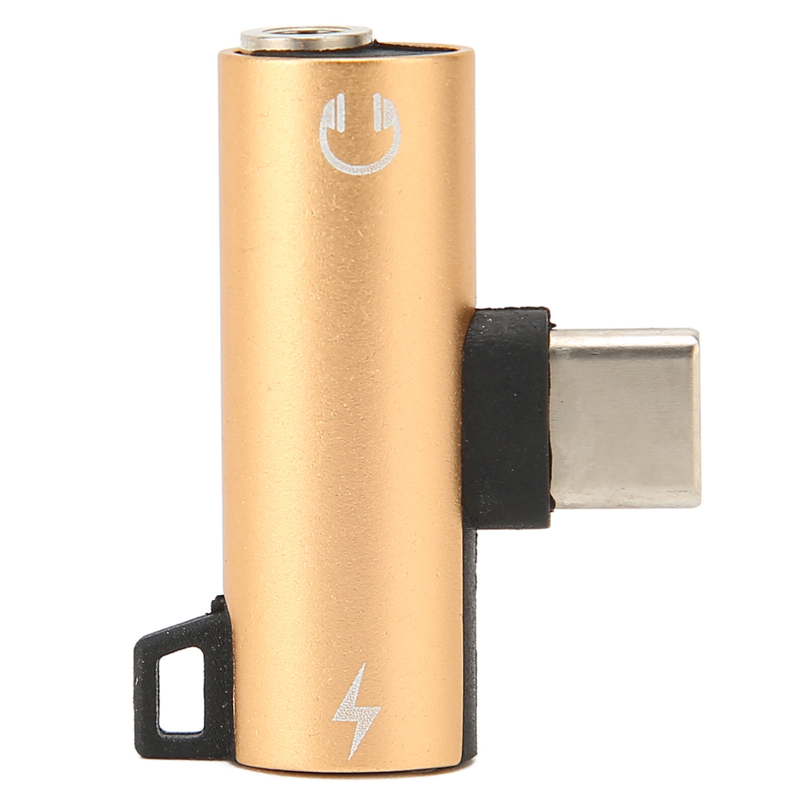 Адаптер для наушников Type C - 3.5 мм с быстрой зарядкой PD (золотой)