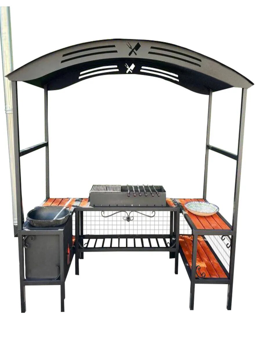 Мангал беседка Вилка-нож