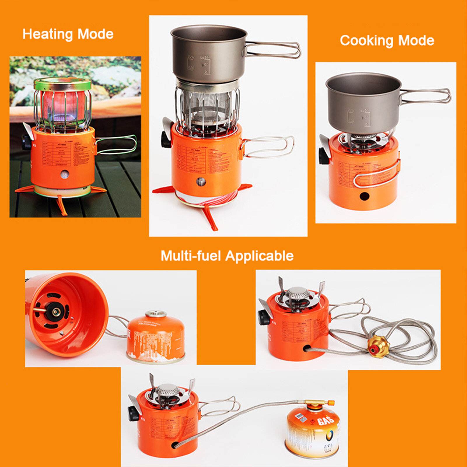 2000 Вт портативный мини газовый обогреватель походная плита для приготовления пищи походы подледная рыбалка кемпинг пеший туризм