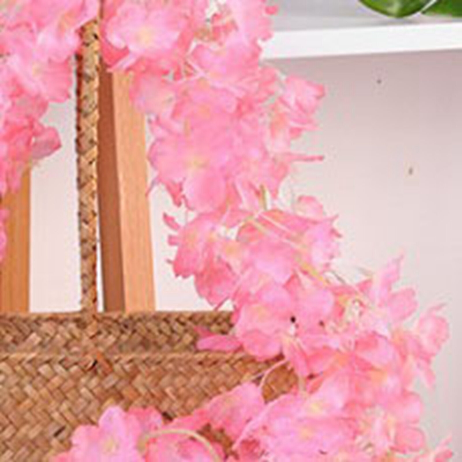 1,8 м 256 искусственная гирлянда из цветов сакуры, подвесные лозы для весны, дома, комнаты, декора для свадебной вечеринки, темно-розового цвета