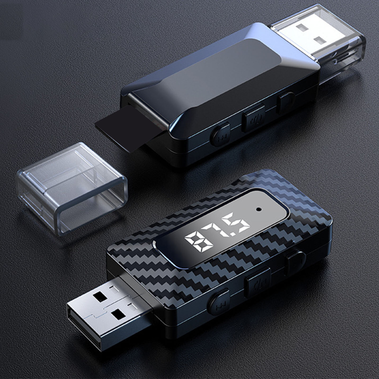 Беспроводной Bluetooth-приемник с чистым звуком и USB-передатчиком DC5V FM, подключаемым через разъем Plug And Play для автомобилей