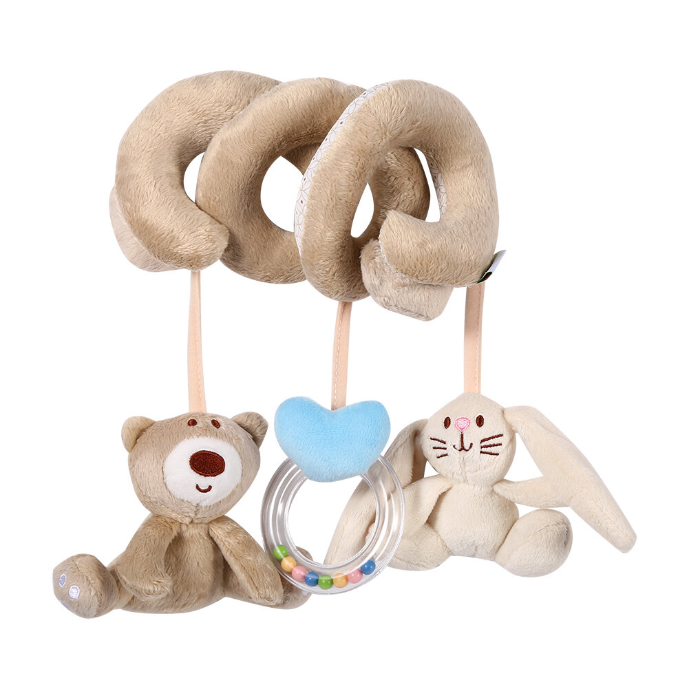 1Pc Infant Baby Spiral Activity Crib Bed Stroller Animanl Rabbit Bear Hanging Rattle Toys Hot