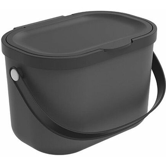 Ведро мусорное Rotho Albula 3.2 л, для раздельного сбора мусора, пластик, антрацит (1054608853)