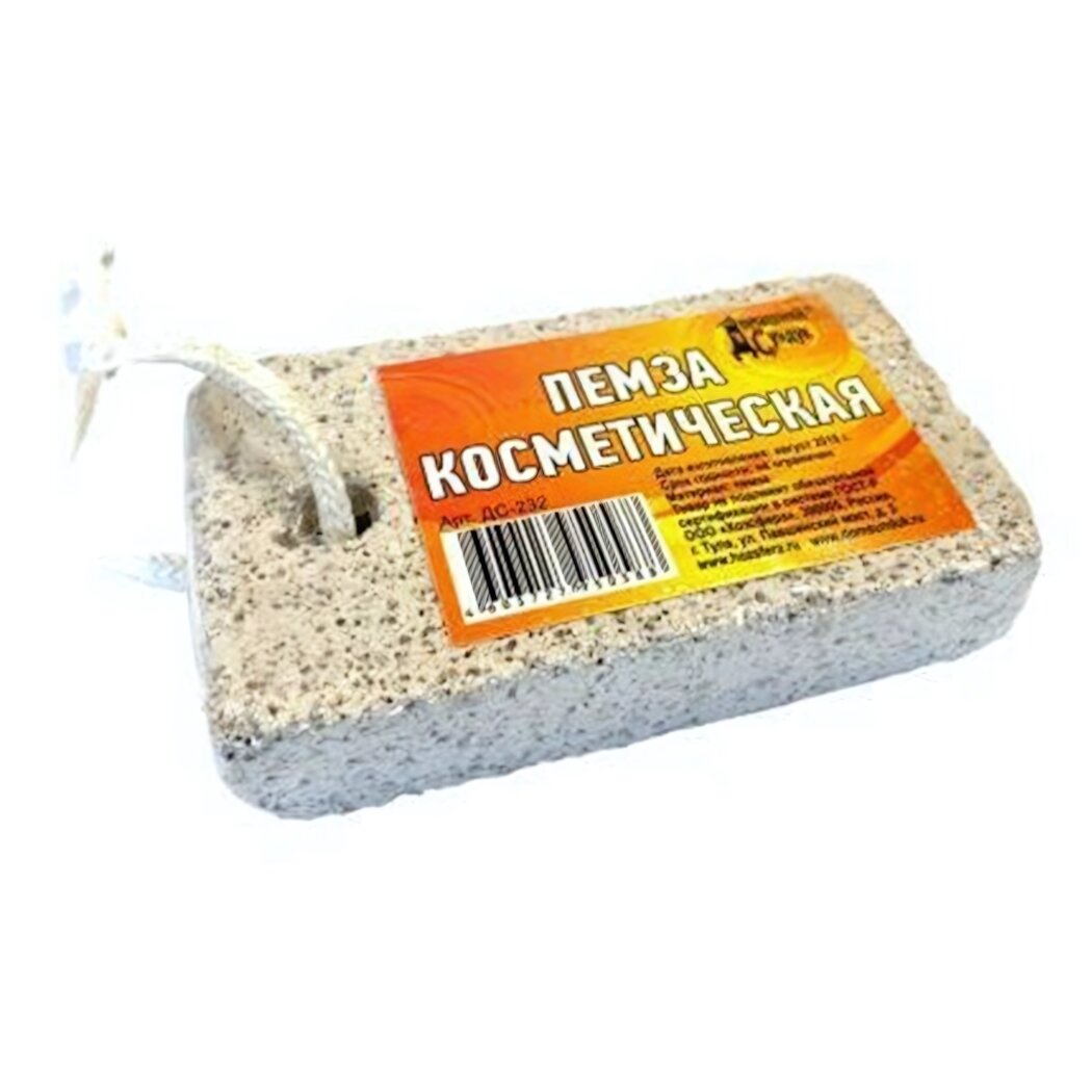 Пемза косметическая "Домашний сундук" ДС-232, для ухода за кожей ног, пористая