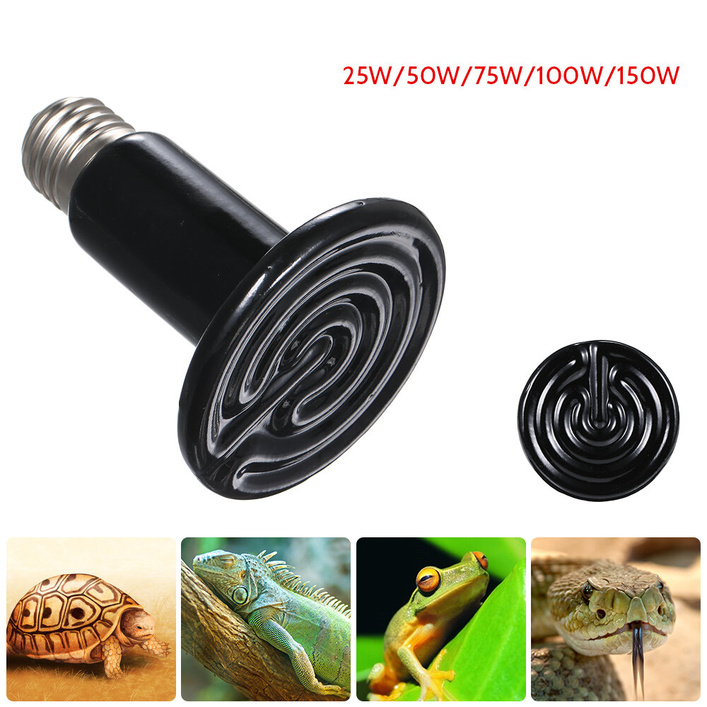 AC220-230V 150W Керамический Теплоизлучатель Светильник Pet Reptile Broder Лампа E26/E27 Базовый Держатель Гнездо Портативный