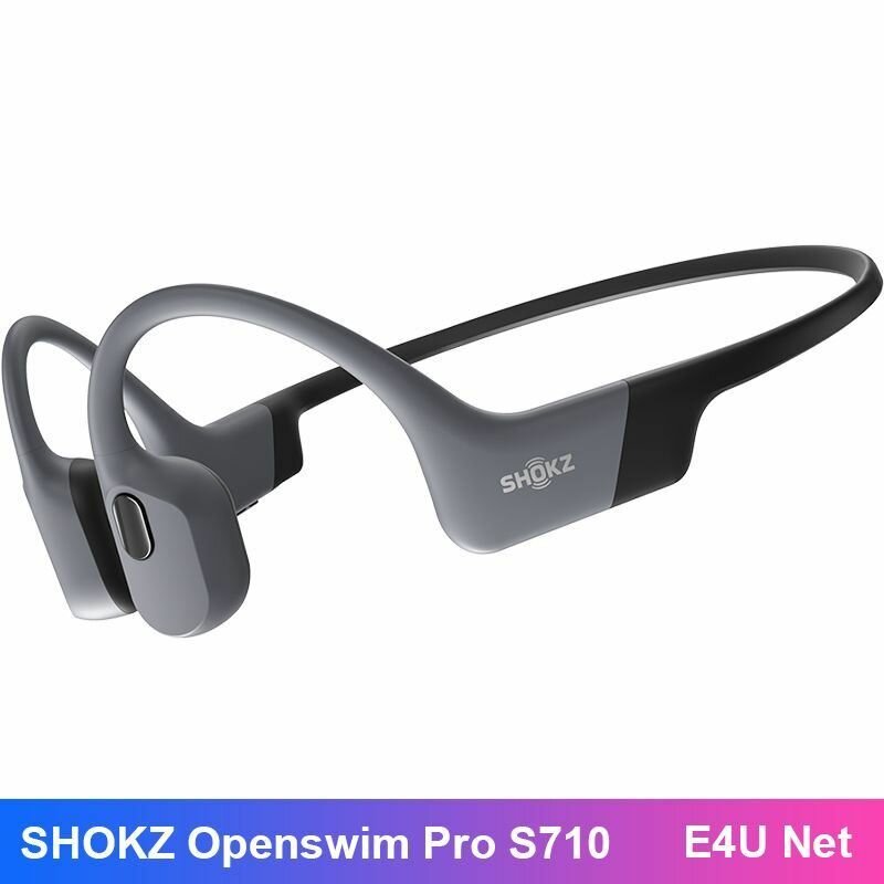 MР3-плеер SHOKZ Openswim Pro S710 Костной Проводимостью IP68 Водонепроницаемый Bluetooth 5.4 32 ГБ Большой Емкости, серый-DQP8.13