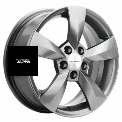 Колесный диск Khomen Wheels KHW1504 (Fabia) 6x15 5x100.0 ET43 D57.1 серый