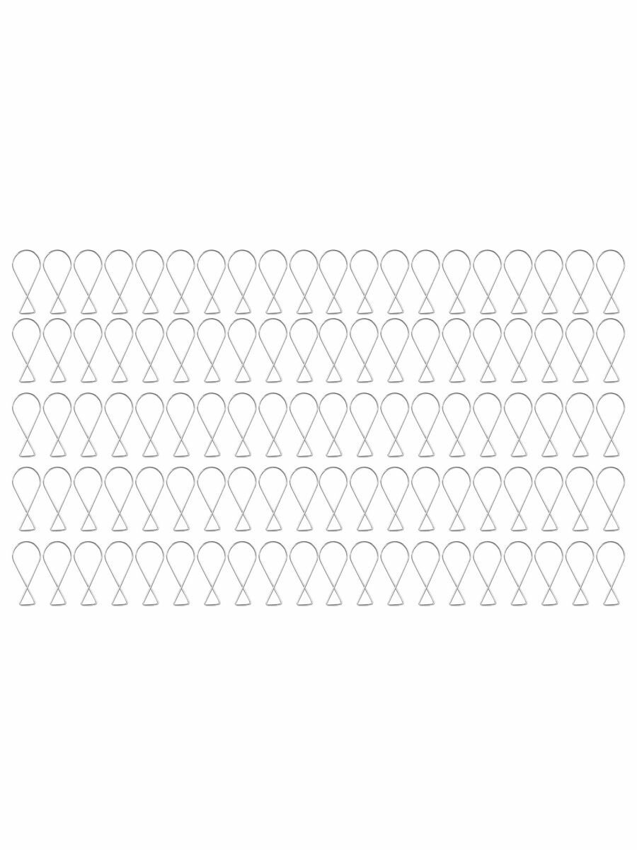 Подвесные крючки из оцинкованной стали, 100 шт, потолочные декоративные пряжки с автоматическим отскоком, прочные стальные крючки для легкой установки