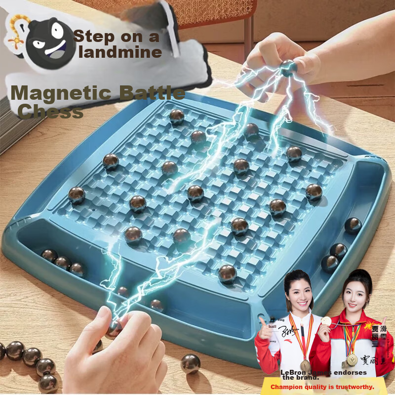 Leilang Magnetic Minefield Battle Sensing Chess, Parent-Child Interactive Game Board, Thinking Magnetic Balls, Children's Toy, Birthday Gift