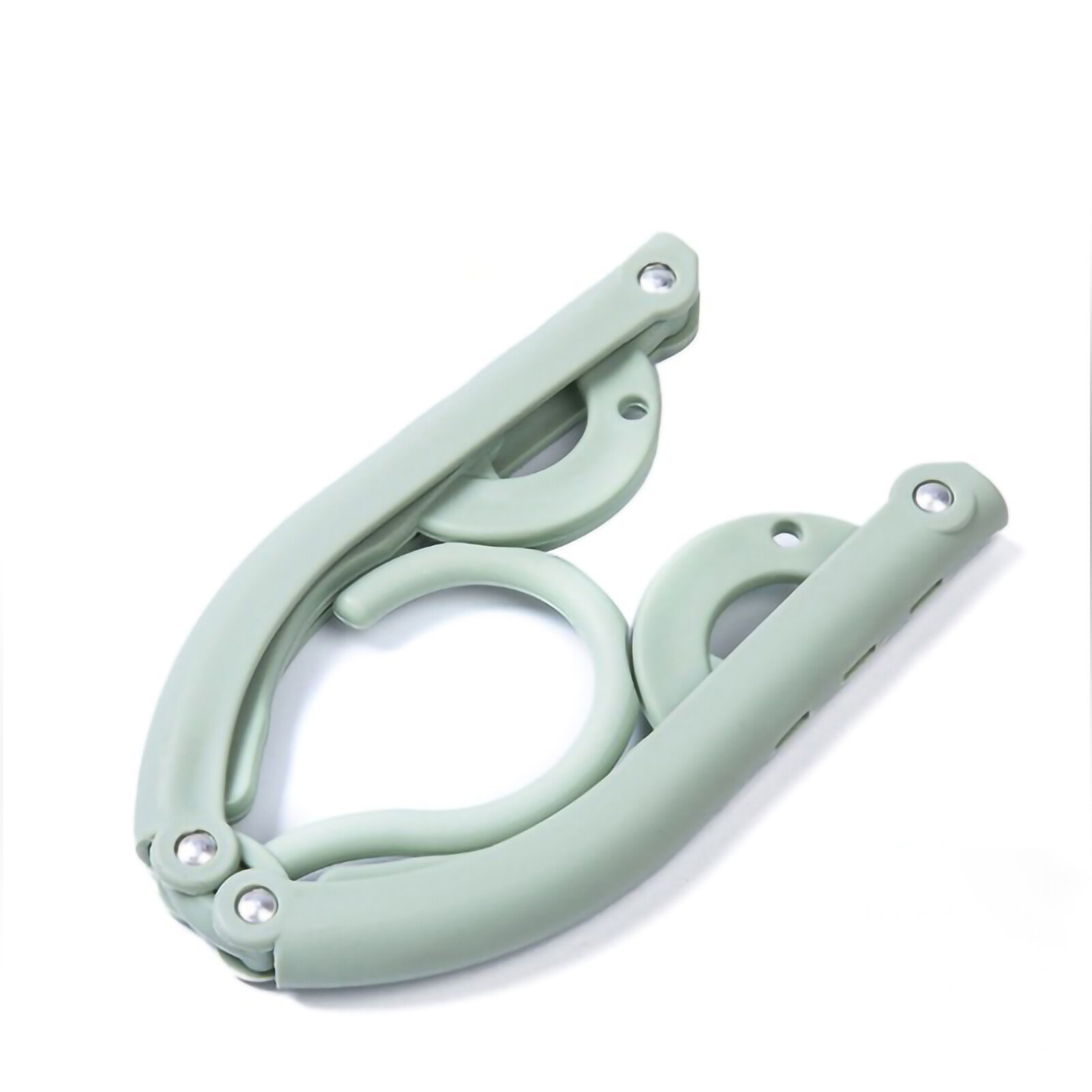 Folding Clothes Hanger Multifunctional Plastic Drying Rack Outdoor Laundry for HouseholdGreen