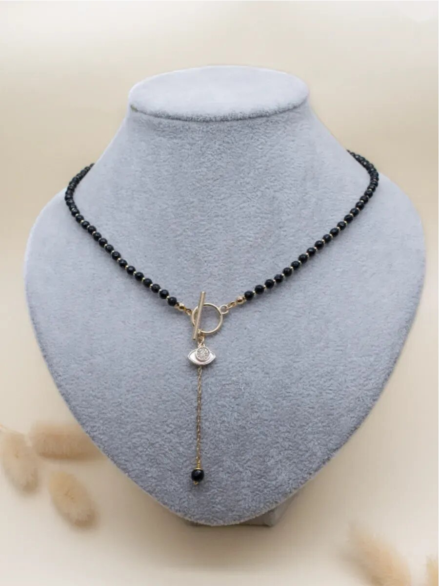 Колье, агат, перламутр