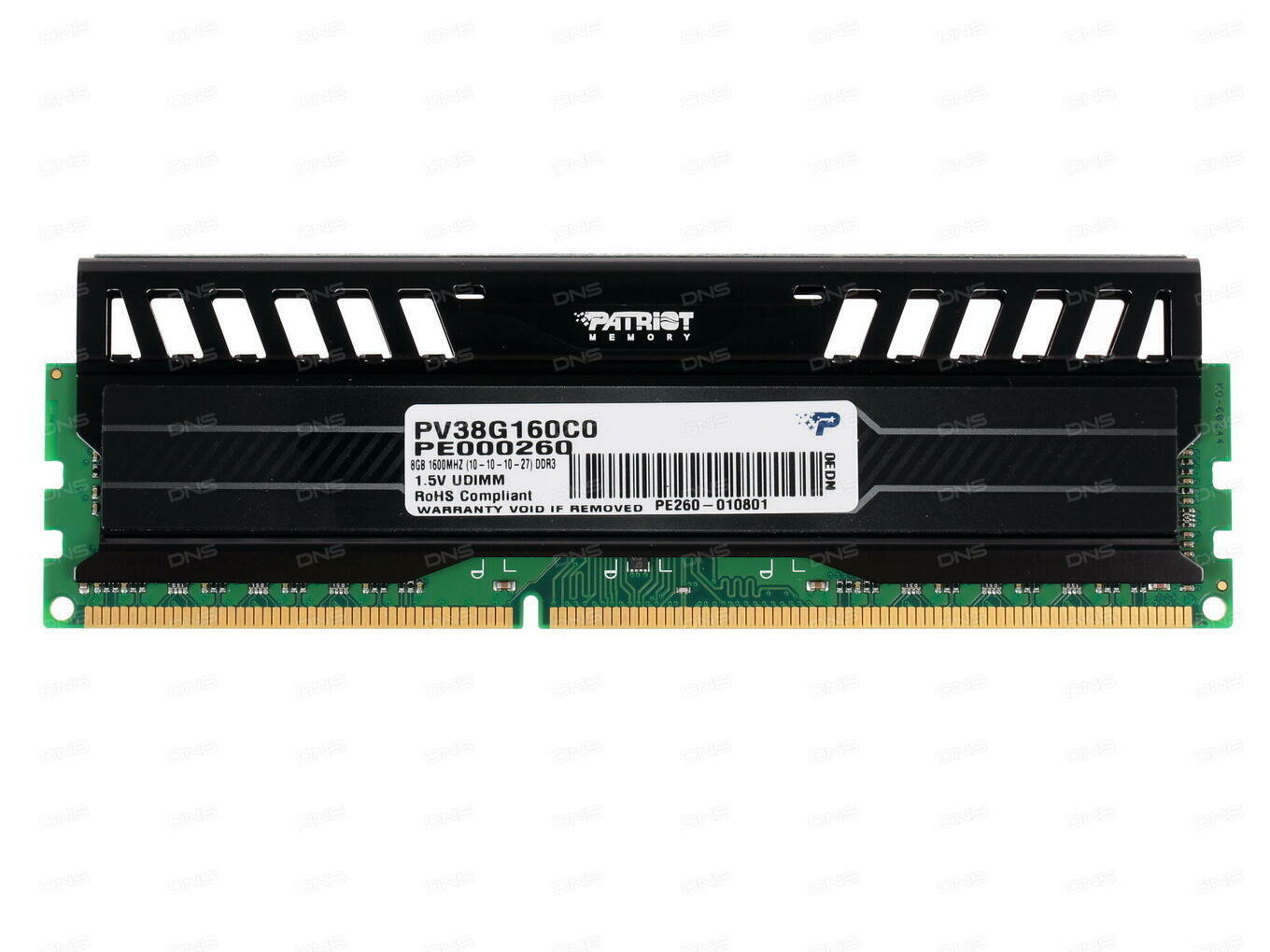 Оперативная память Patriot Memory Viper 3 (PV38G160C0) DIMM DDR3 8 ГБ - 1 шт, 1600 МГц