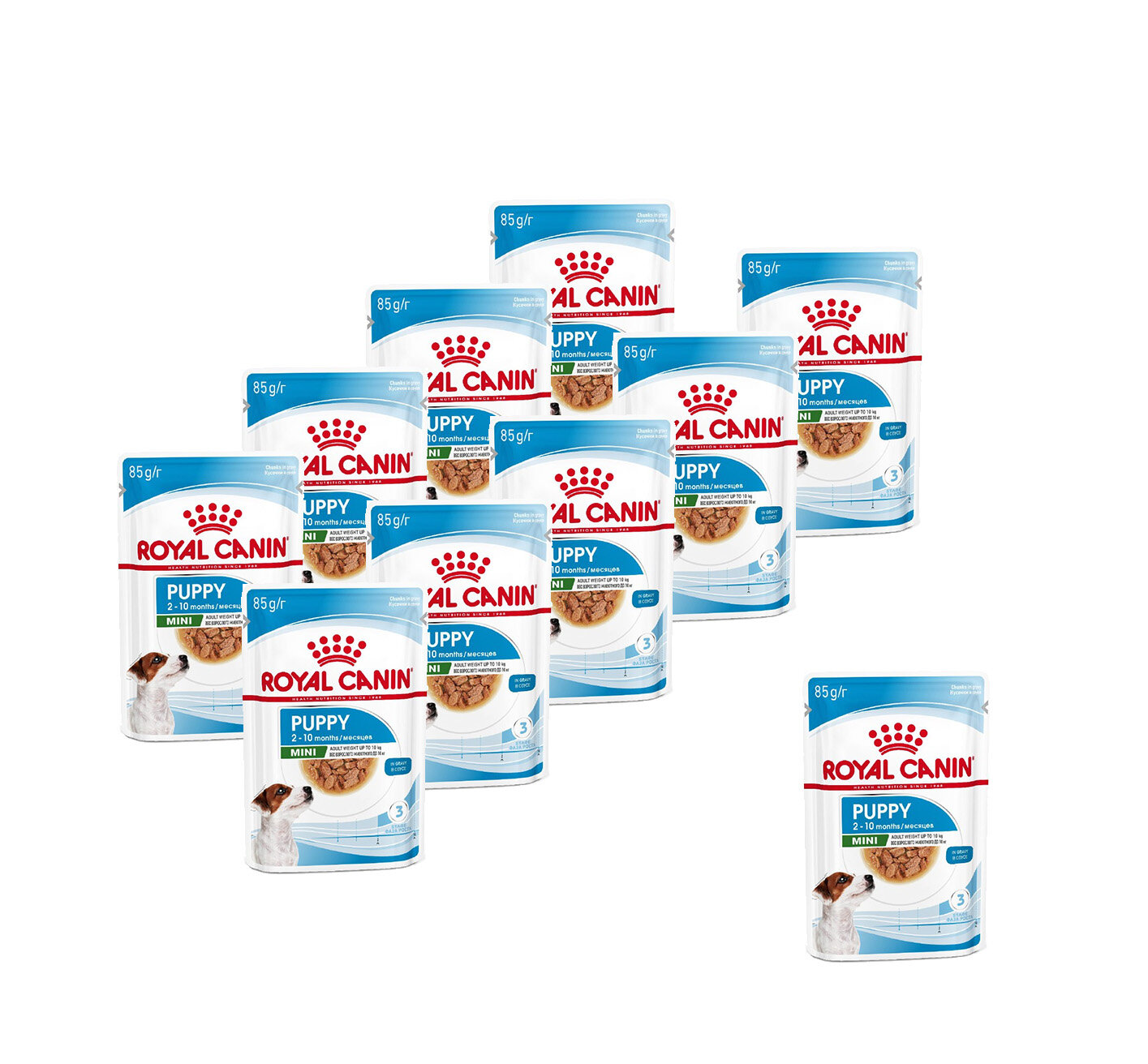 Royal Canin Для щенков собак мелких размеров с 2 до 10 месяцев кусочки в соусе, 0.085 кг х 10 шт.