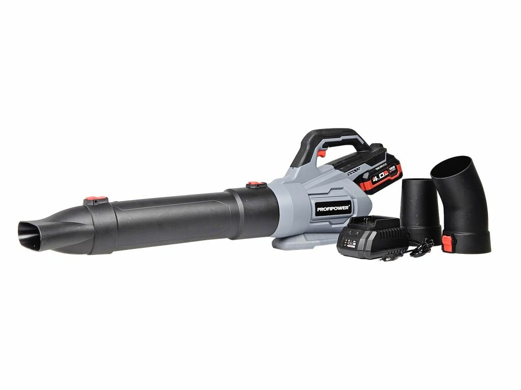 Аккумуляторная бесщеточная воздуходувка PROFIPOWER MKDUB-18V , 4.0Ач, З/У, в коробке