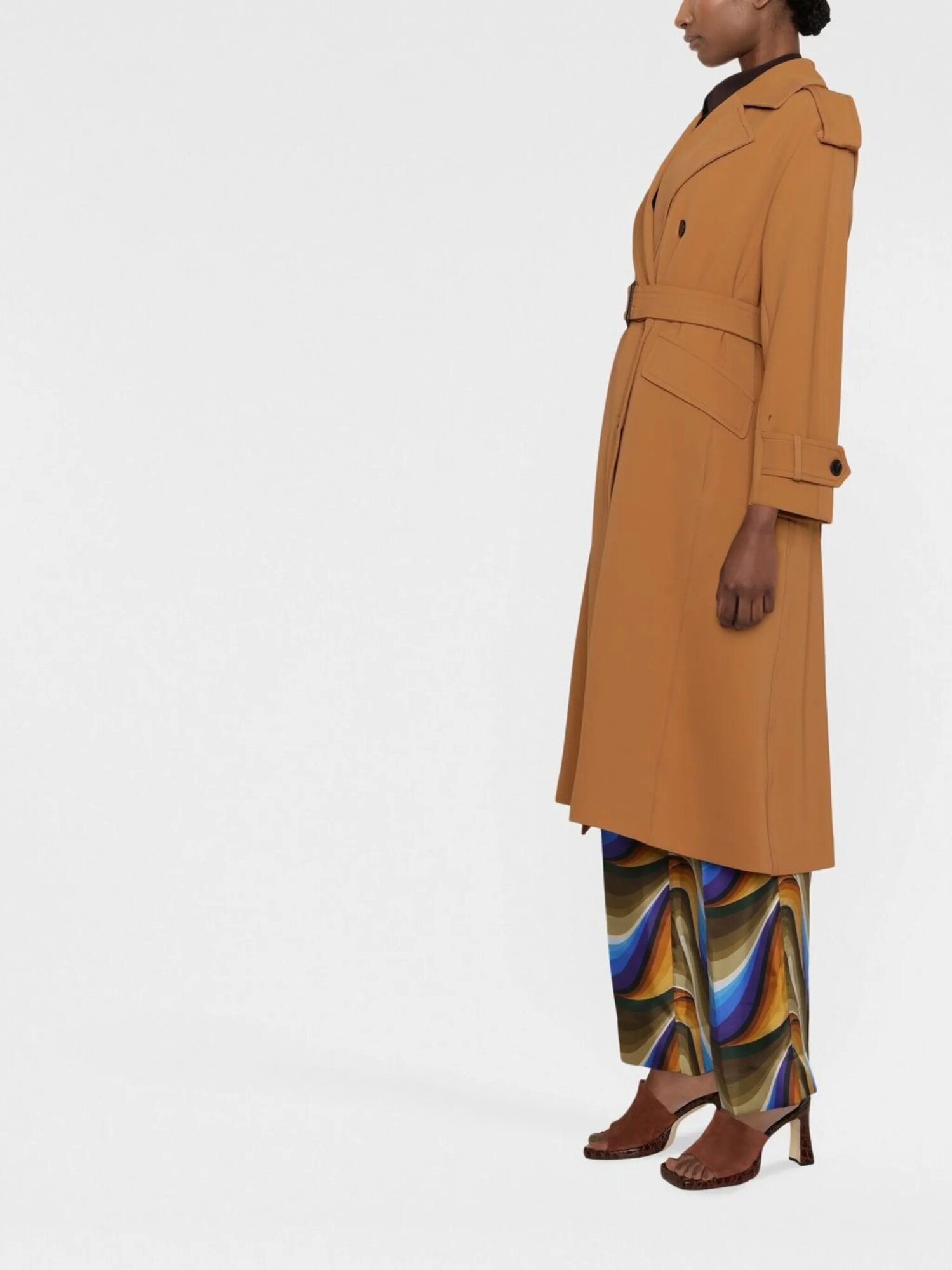 Пальто BLANCA VITA, размер 42 IT, коричневый — фото 1
