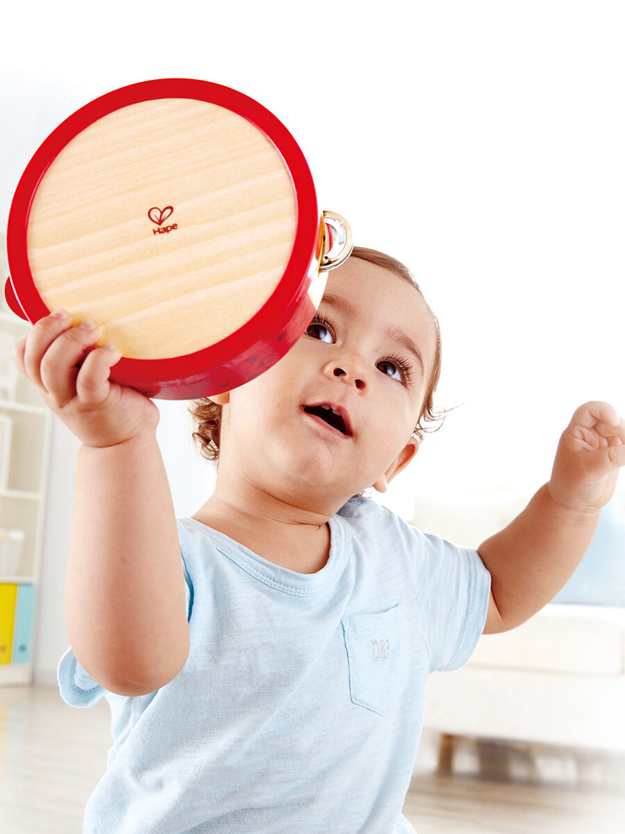 Музыкальная игрушка для малышей Hape "Веселый бубен" E0607_HP