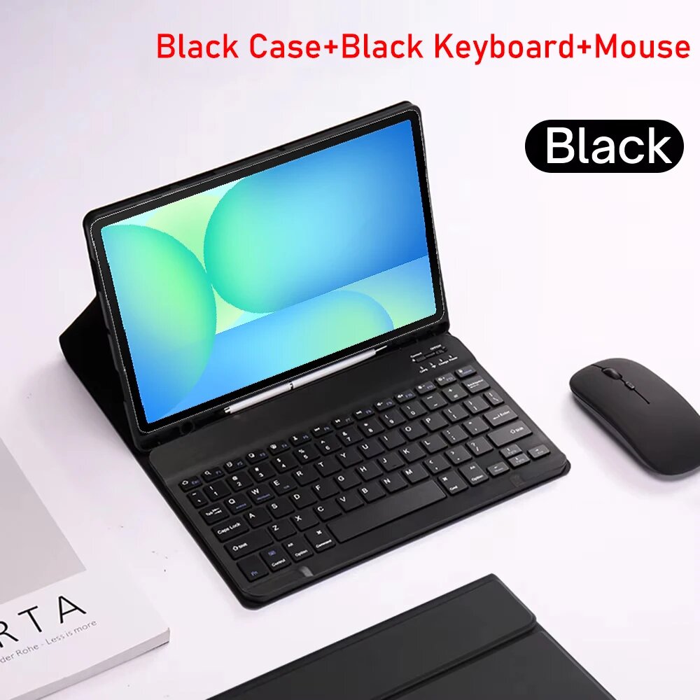 Чехол с клавиатурой PULUZ для Samsung Galaxy Tab S10 FE Plus 13.1" Arabic Keyboard, Black B