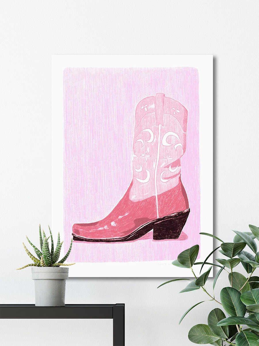 Сканди / бохо, картина на стену для интерьера / минимализм искусство, 40х60 см.