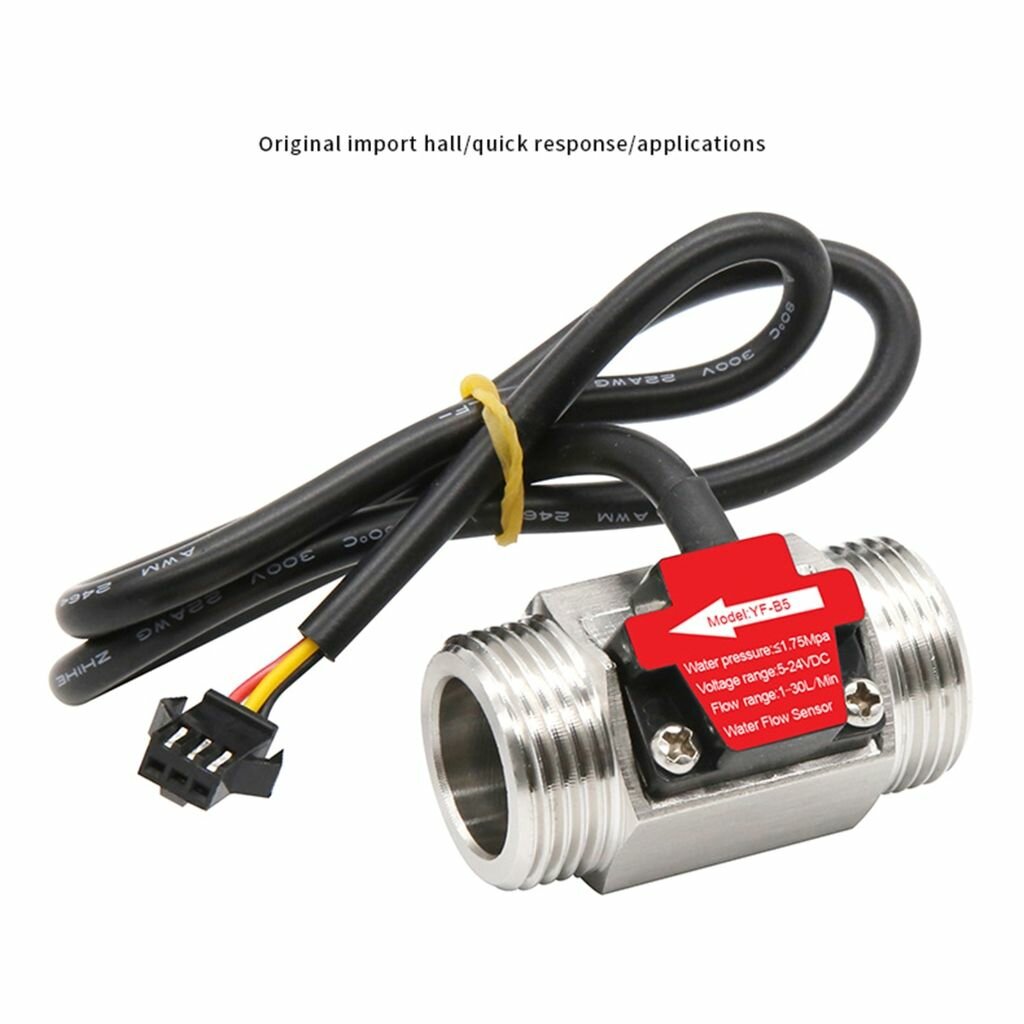 Расходомер жидкости с внешним резьбовым датчиком из нержавеющей стали