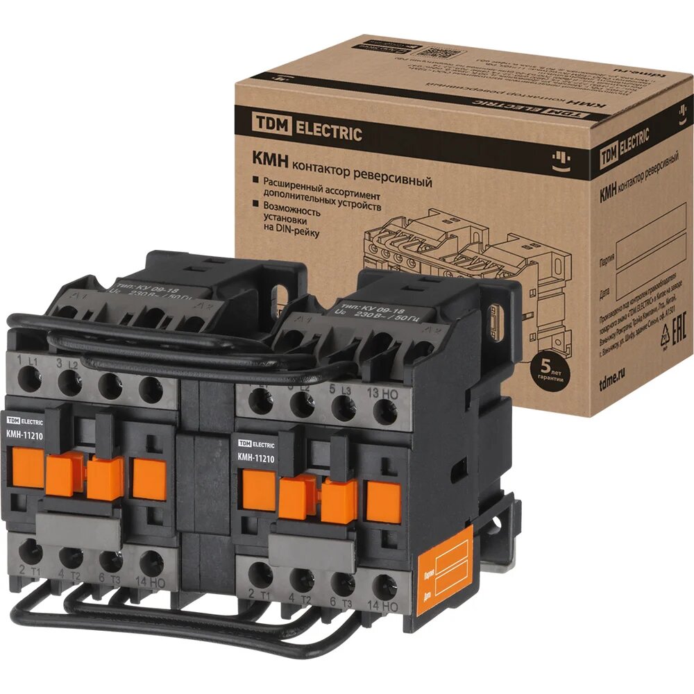 TDM ELECTRIC КМН-11230 реверс 12А 230В/АС3 2НО SQ0761-0003