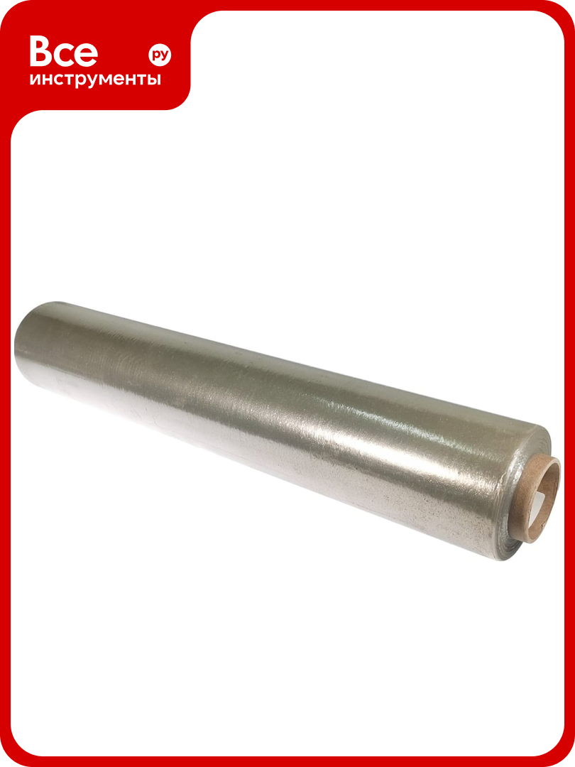 Вторичная стрейч-пленка FLAGMAN TOOLS 500 мм, 20 мкм, 217 м, 2 кг нетто, серый