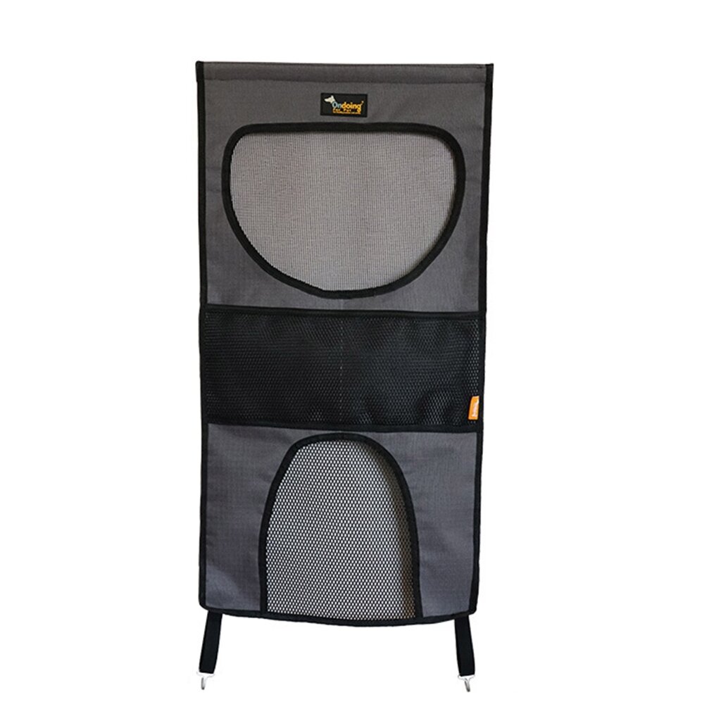 Изолирующая сетка для автомобиля для домашних животных однослойная серая (конструкция нижнего крючка)