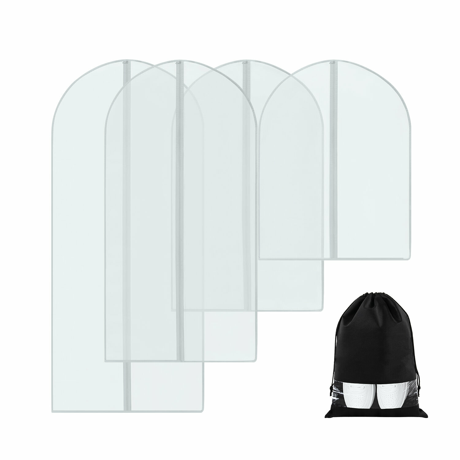 Чехлы для одежды Shamaani на молнии, 2 сумки для обуви, 13 шт