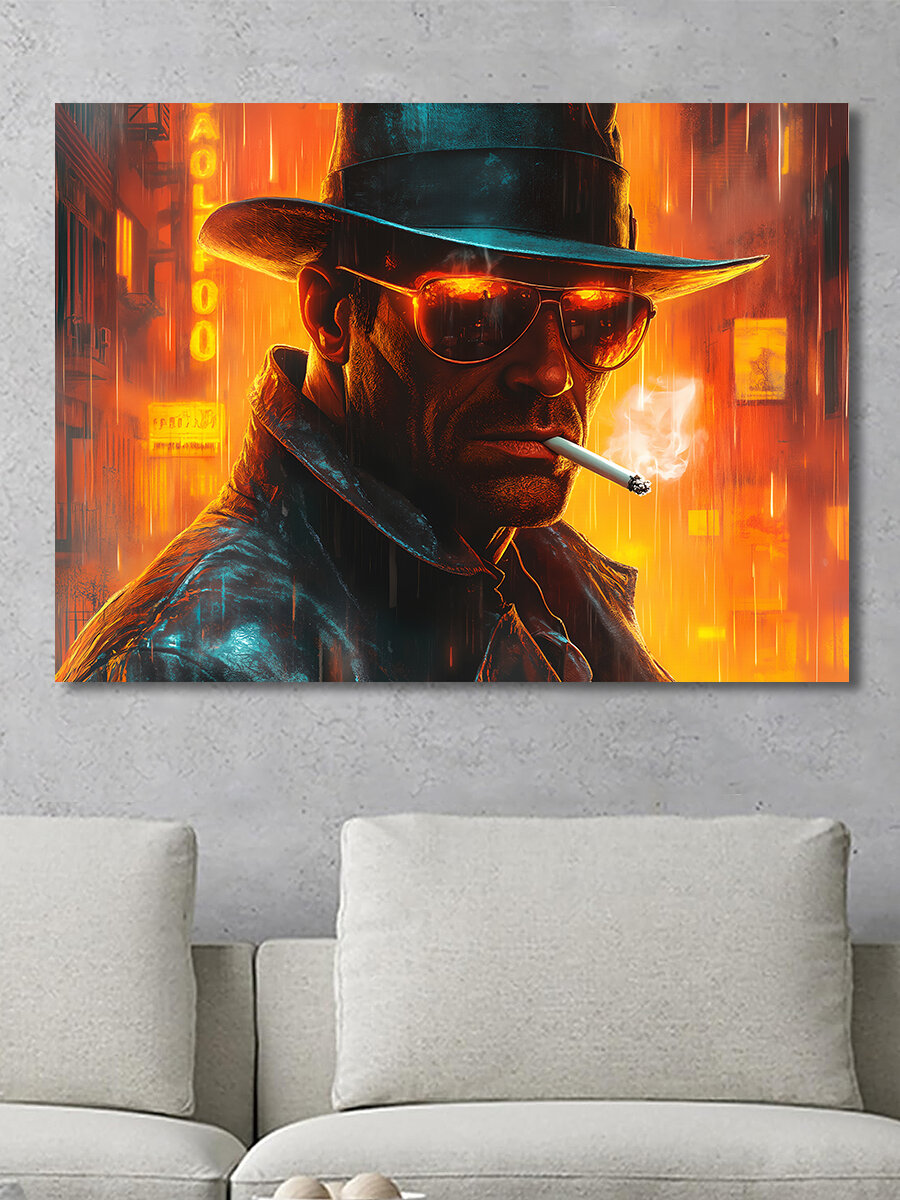 Картина интерьерная - "Гангстеры, мафия", 60х80 см.