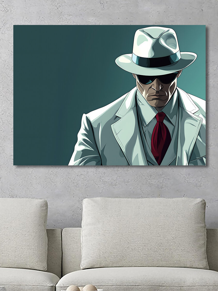 Картина интерьерная на стену - "Гангстеры, мафия", 50х70 см.