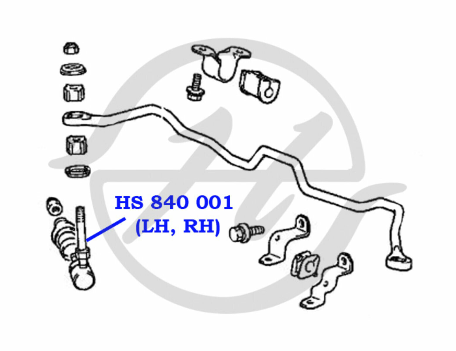 Тяга Стабилизатора Передней Подвески(Hanse Hs840001)