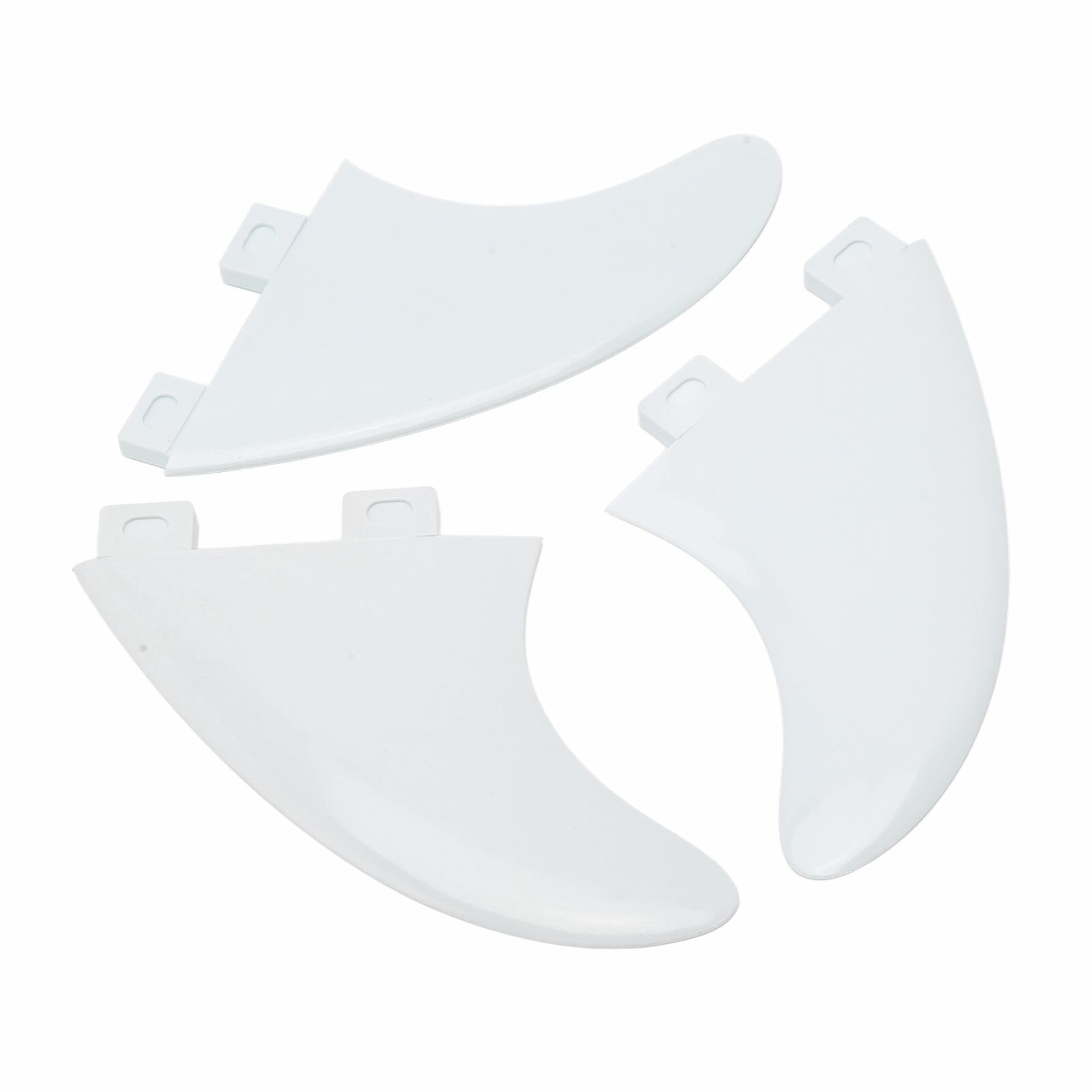 3 шт, сменные плавники для доски для серфинга, ПВХ весло, плавник, аксессуар для доски для серфинга на открытом воздухе, белый