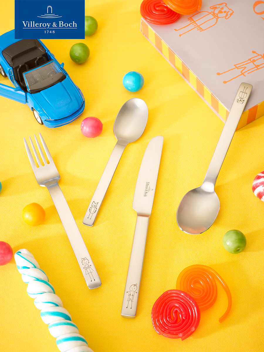 Детский набор столовых приборов 4 предмета, One, Villeroy & Boch, Нержавеющая сталь