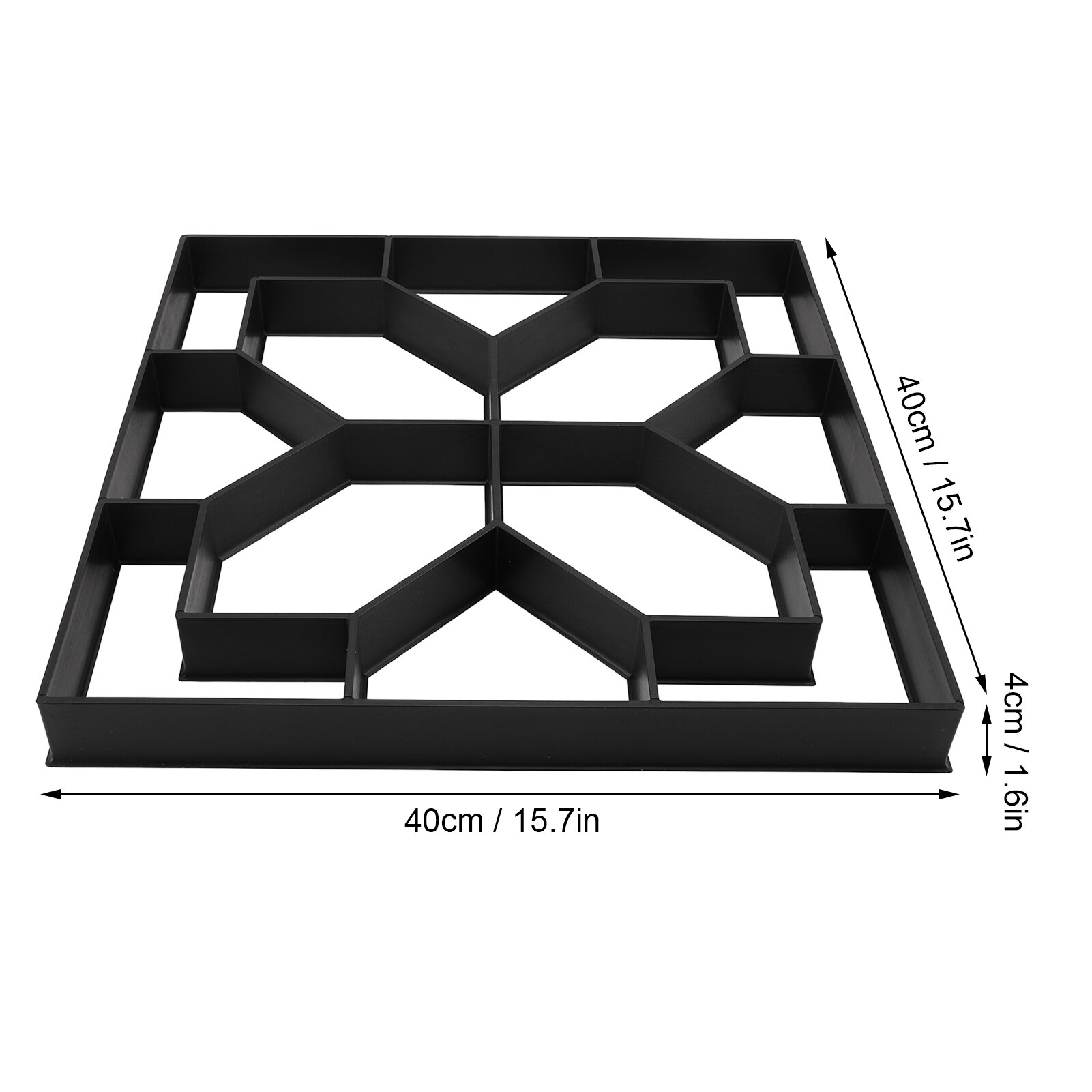 40 см ручной станок для мощения дорожек из бетона многоразового использования для тротуара во дворе сада