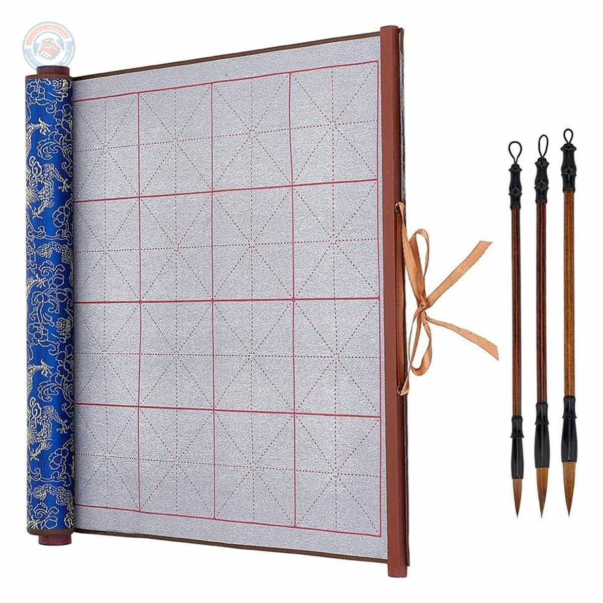 Многоразовая волшебная ткань для каллиграфии водой без чернил, набор для китайской каллиграфии с кистями, идеально для начинающих