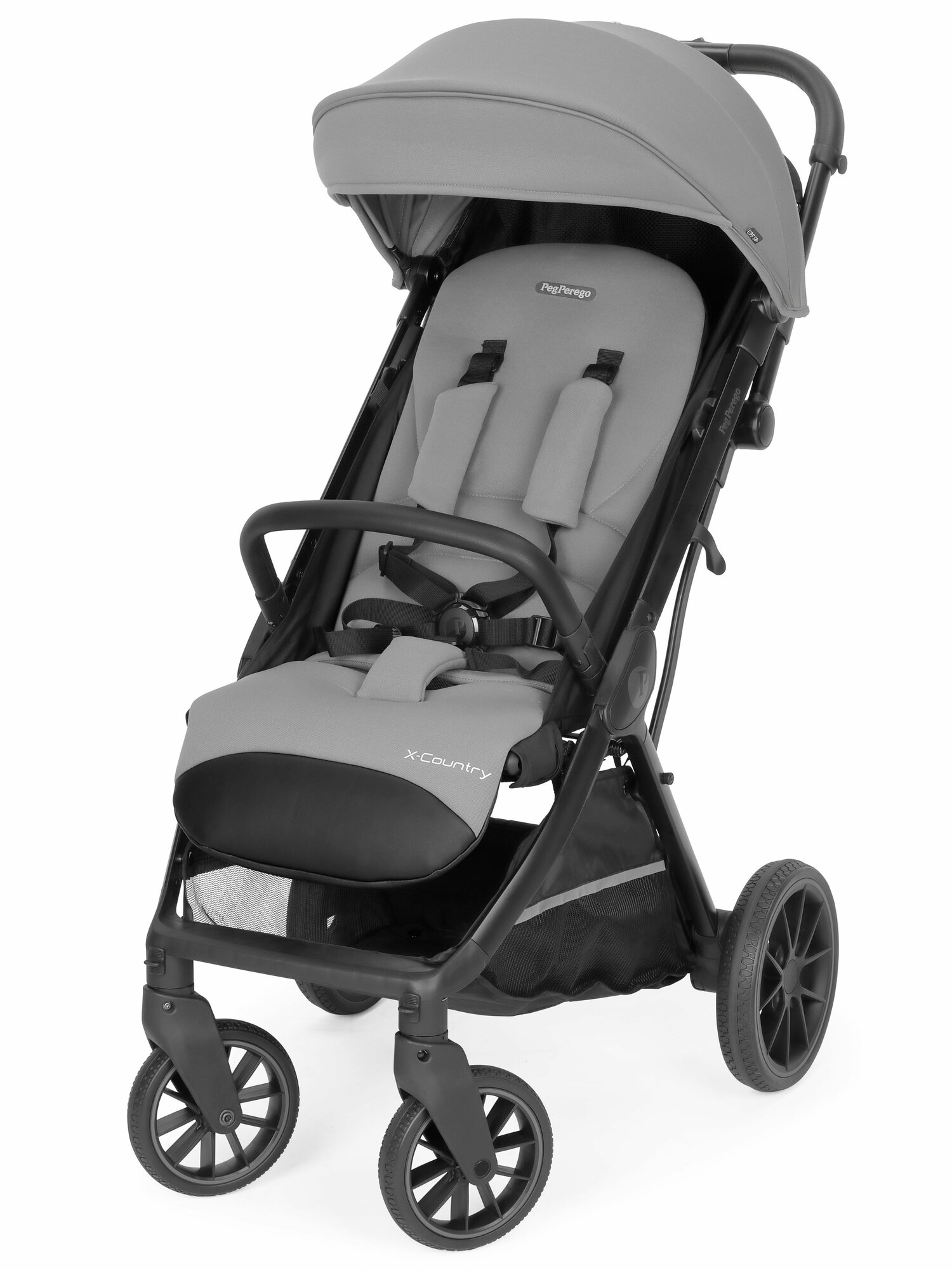 Прогулочная коляска Peg-Perego X-Country, цвет Mercury, серая