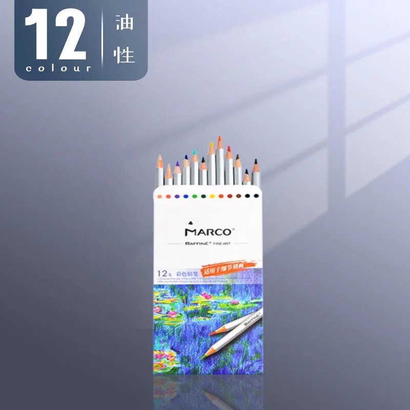Marco Начальная школа детский сад детский 36/48 цветов 72 цвета масляный водорастворимый художественный цветной карандаш