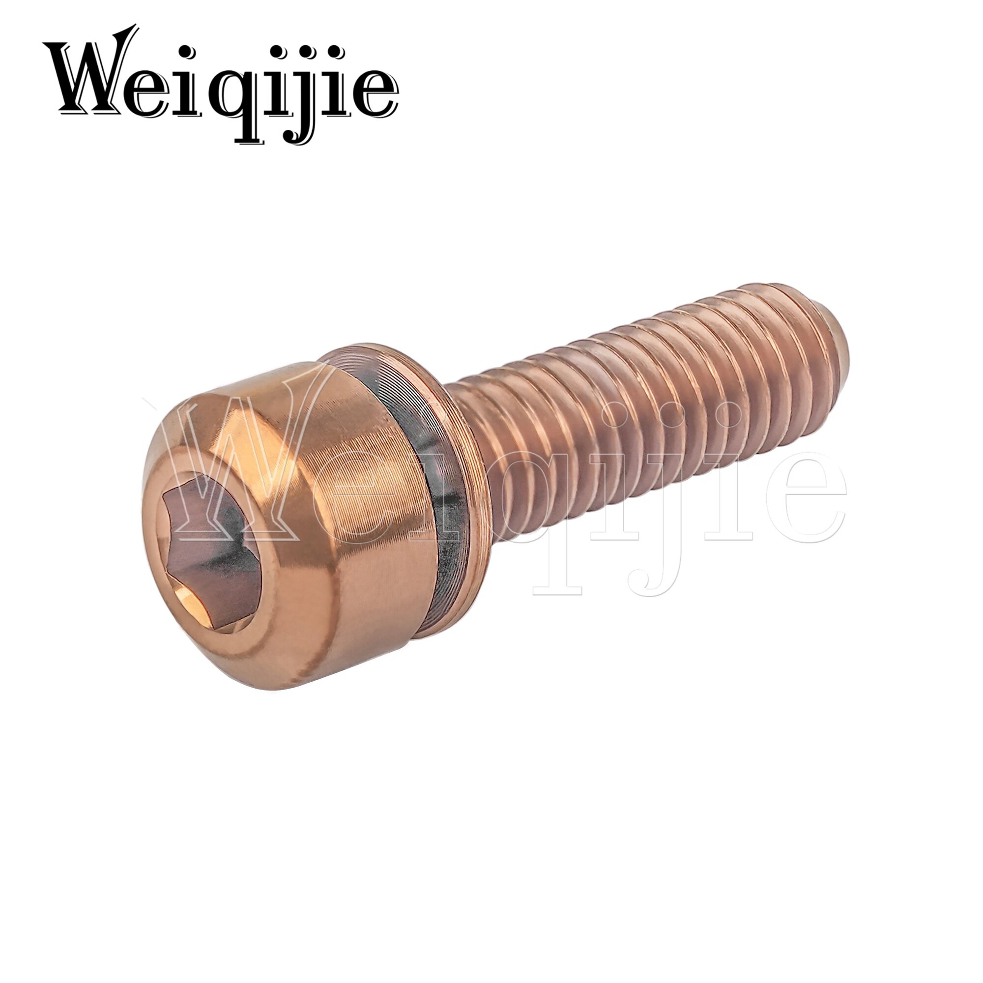 Weiqijie Титановые болты M5/M6 для велосипедов М6, Bronze, 35 мм